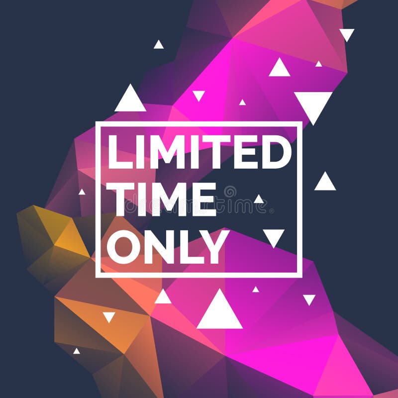 Original Poster for Discount. Abstract Polygonal Background. Low Poly ...
