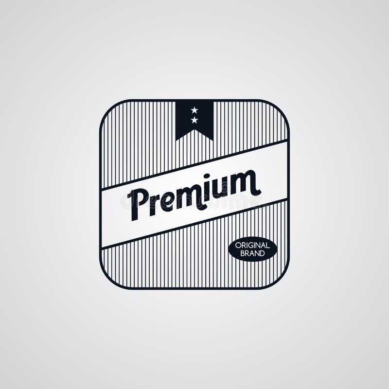 Original Premium Label Retro Theme Badge Emblem Stock Vector ...