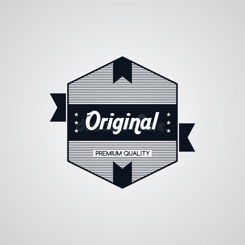 Original Premium Label Retro Theme Badge Emblem Stock Vector ...