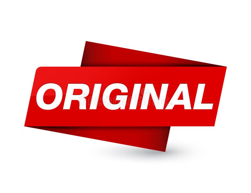 Original Premium Red Tag Sign Stock Illustration - Illustration of ...
