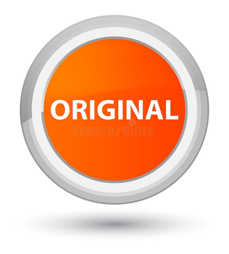 Original Prime Orange Round Button Stock Illustration - Illustration of ...