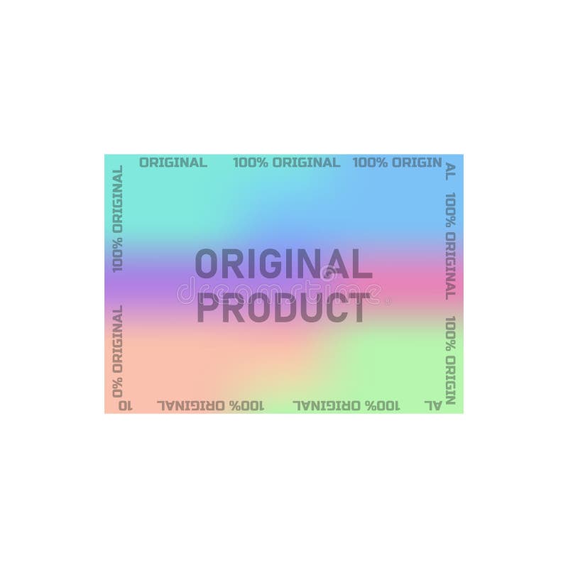 Hologram Label Icon. Product Certification Symbol. Realistic Shape for ...
