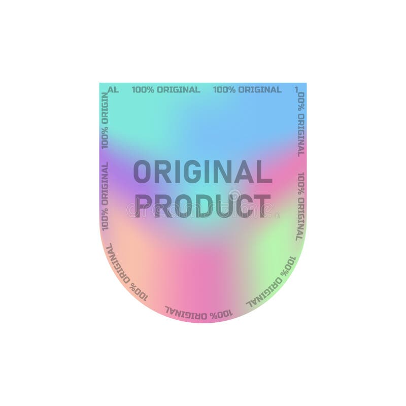 Hologram Label Icon. Product Certification Symbol. Realistic Shape for ...