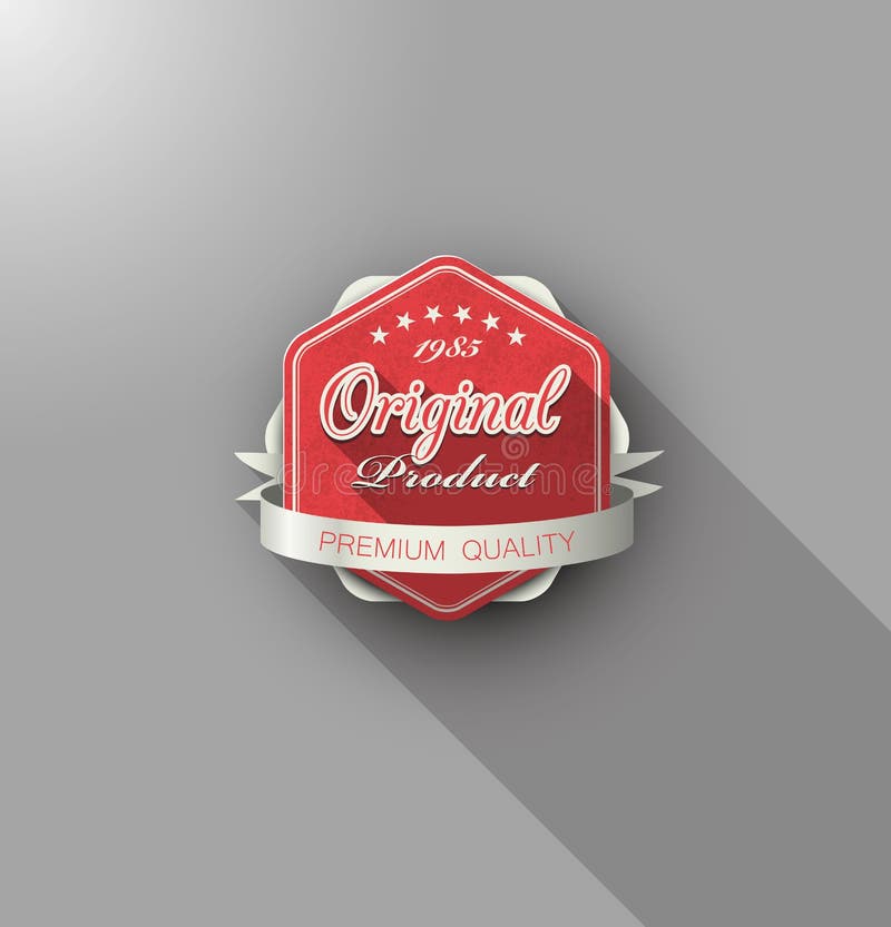 Original Product, Quality Logo or Label. Lettering Vector Illustration ...