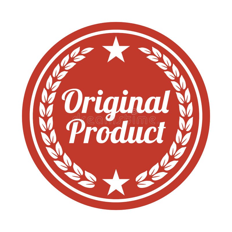 Original Product Label on White Background. Vector Illustration Stock ...