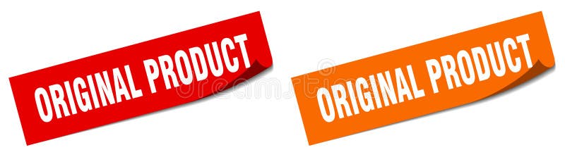 Original Product Sticker. Original Product Sign Set Stock Vector ...