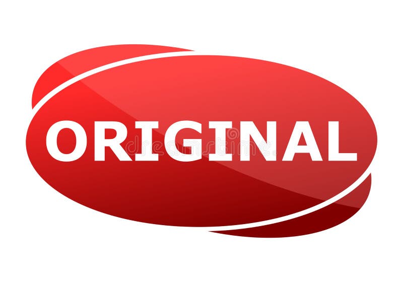 Original Red sign stock vector. Illustration of badge - 92045286