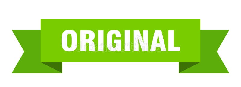 Original ribbon. stock vector. Illustration of retro - 153878419