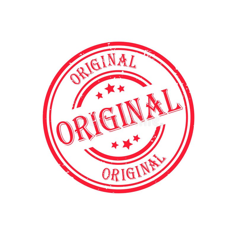 Original Rubber Seal Stamp Design Stock Vector - Illustration of circle ...