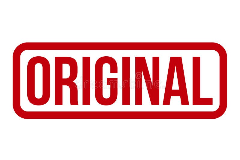 Original Rubber Stamp. Red Original Rubber Grunge Stamp Seal Vector ...