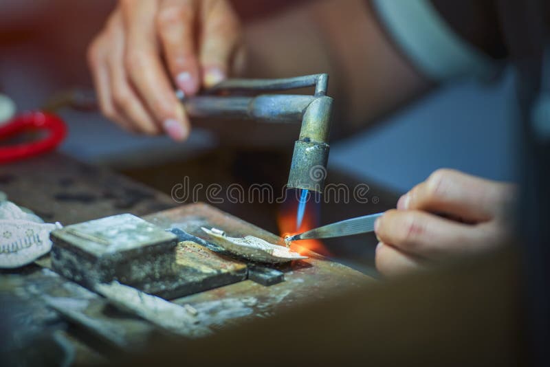 The Original of the Silver Craftsmen at Chiang Mai, Thailand Stock ...
