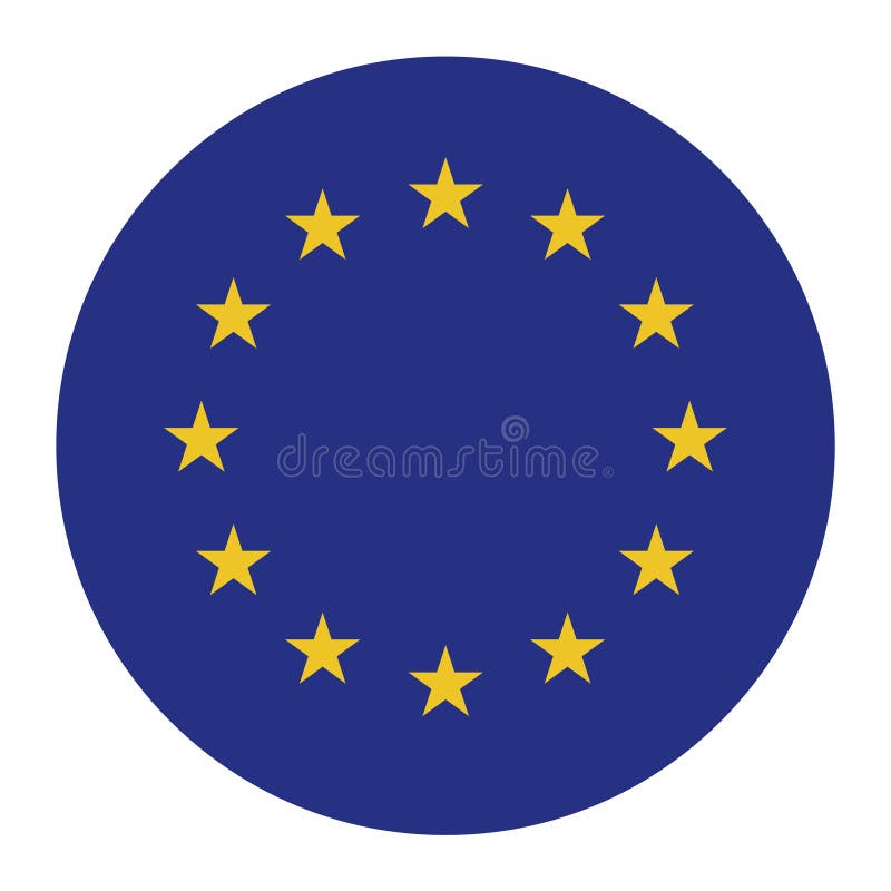 Original and Simple Europe Flag EU Isolated Vector in Official Colors ...