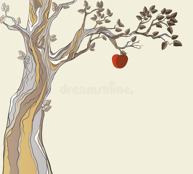 Original sin stock vector. Illustration of tree, eden - 33287851