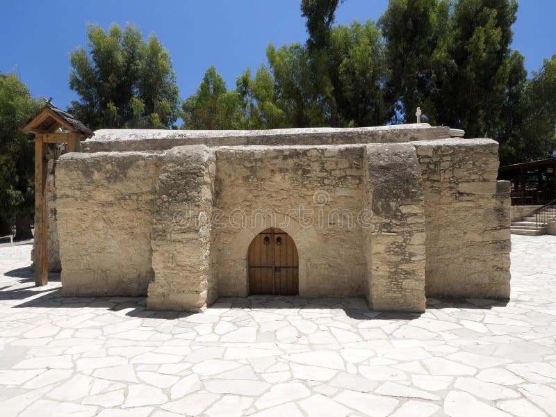 Small Stone Church in the Mountains of Cyprus Stock Photo - Image of ...