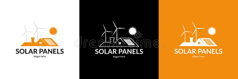 Original Solar Panels Installation Logo Stock Vector - Illustration of ...