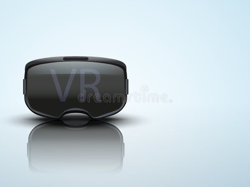 Original Stereoscopic 3d VR Headset Stock Vector - Illustration of ...
