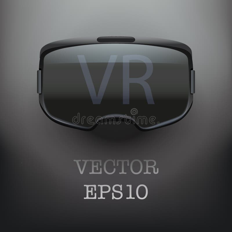 Original Stereoscopic 3d VR Headset Stock Vector - Illustration of ...