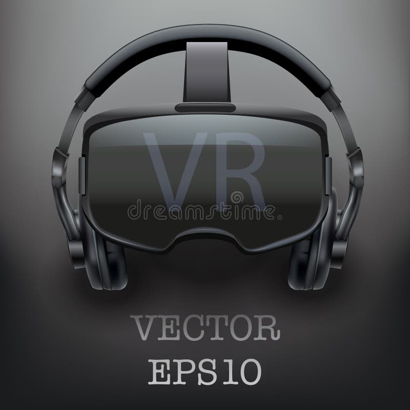 Original Stereoscopic 3d VR Headset Stock Vector - Illustration of ...