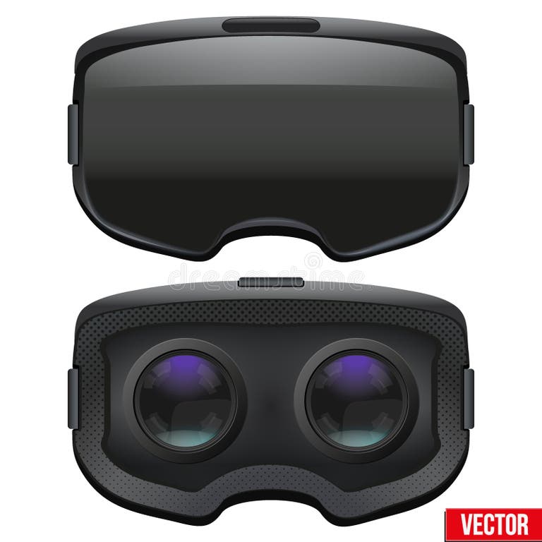 Original Stereoscopic 3d VR Headset Inside Stock Illustration ...