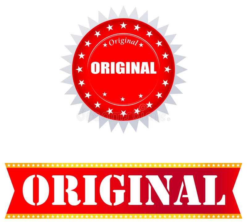 Original Sticker stock vector. Illustration of paperwork - 23223728