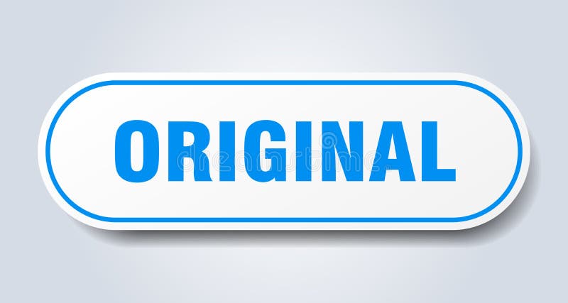 Original Sticker stock vector. Illustration of imprint - 23223717