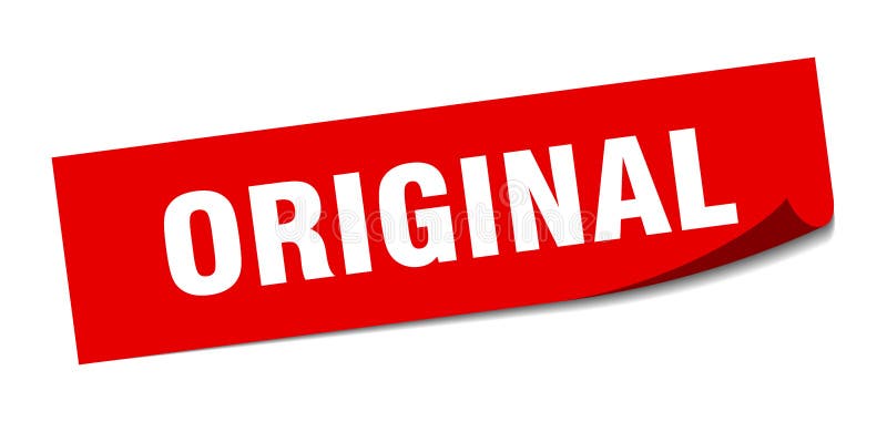 Original Sticker stock vector. Illustration of imprint - 23223717