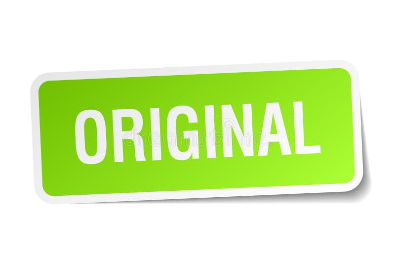 Original Sticker. Original Sign Set Stock Vector - Illustration of ...