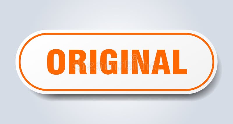 Original Sticker stock vector. Illustration of imprint - 23223717