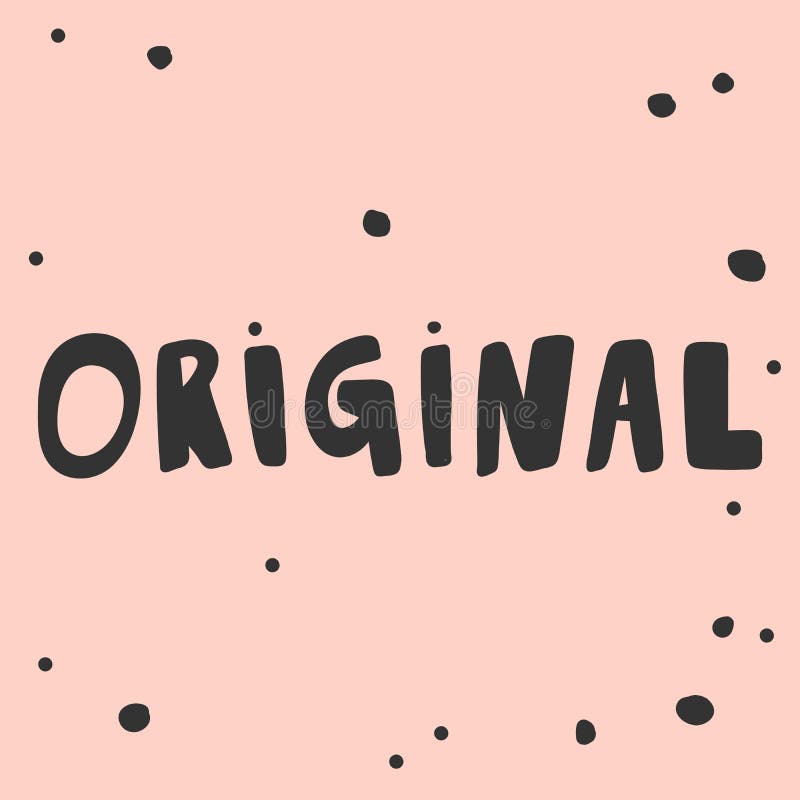 Original. Sticker for Social Media Content. Vector Hand Drawn ...