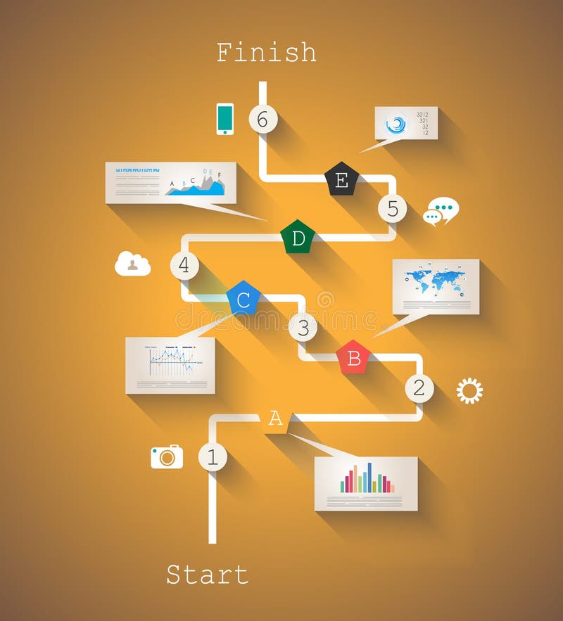 Original Style Infographic Template To Display Your Data. Stock Vector ...