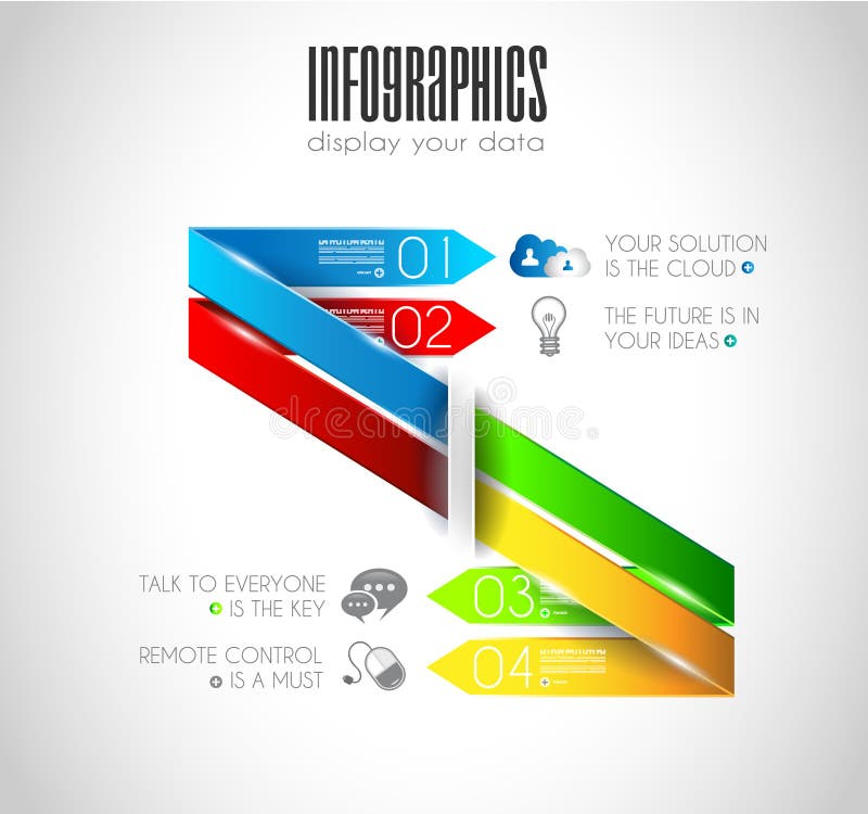 Original Style Infographics Templates To Display Data. Stock Vector ...