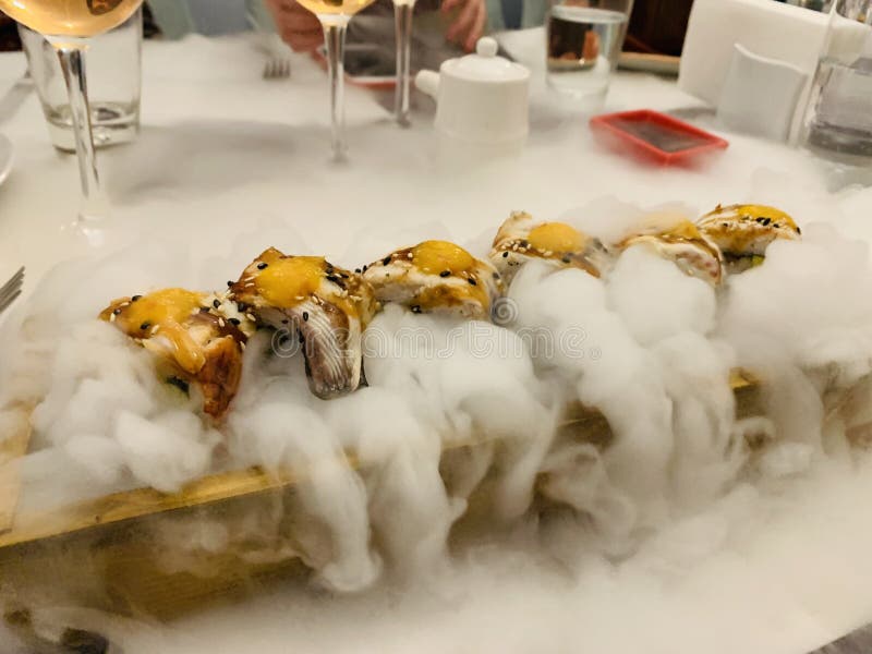 Original Sushi in the Restaurant Stock Photo - Image of food, rice ...