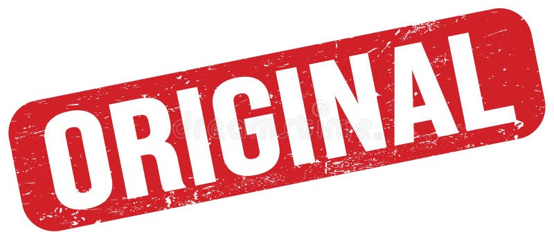 ORIGINAL Text on Red Grungy Stamp Sign Stock Illustration ...