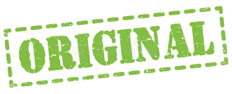 ORIGINAL Written Word on Red Stamp Sign Stock Illustration ...