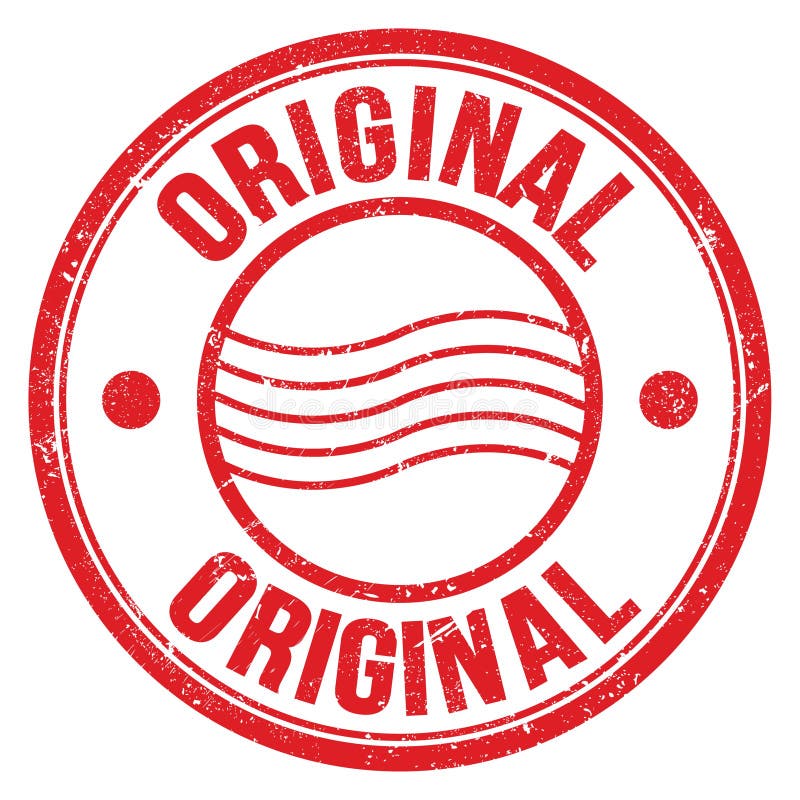 ORIGINAL Written Word on Red Stamp Sign Stock Illustration ...