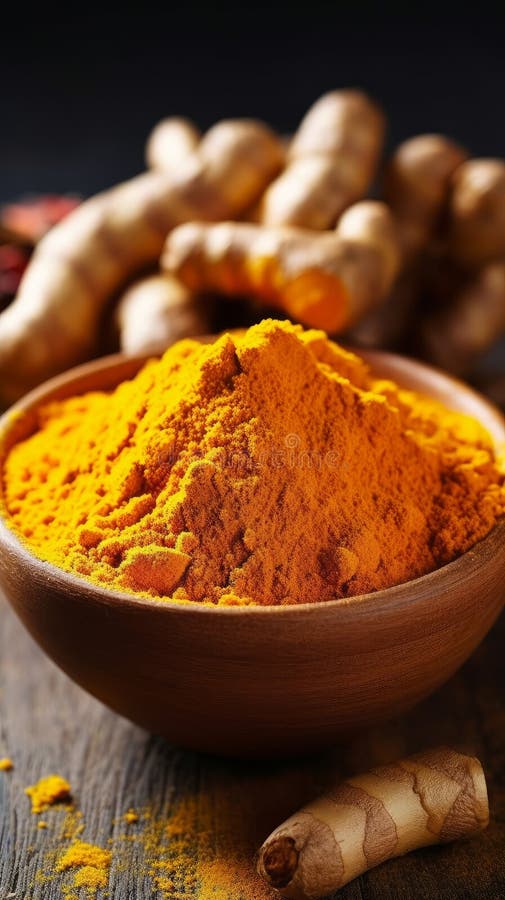 Original Turmeric Generative AI Stock Illustration - Illustration of ...