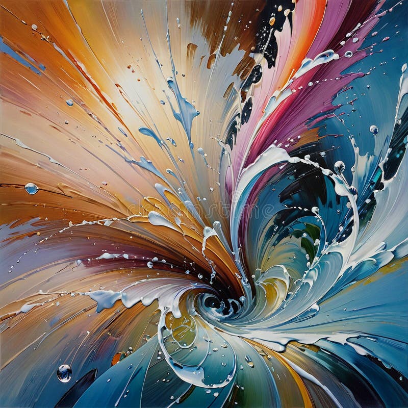 Abstract Landscape for Your Drawing. Stock Illustration - Illustration ...