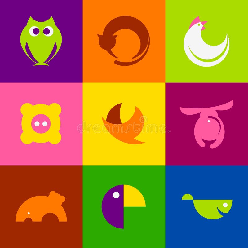 Original vector animals stock vector. Illustration of services - 37434790