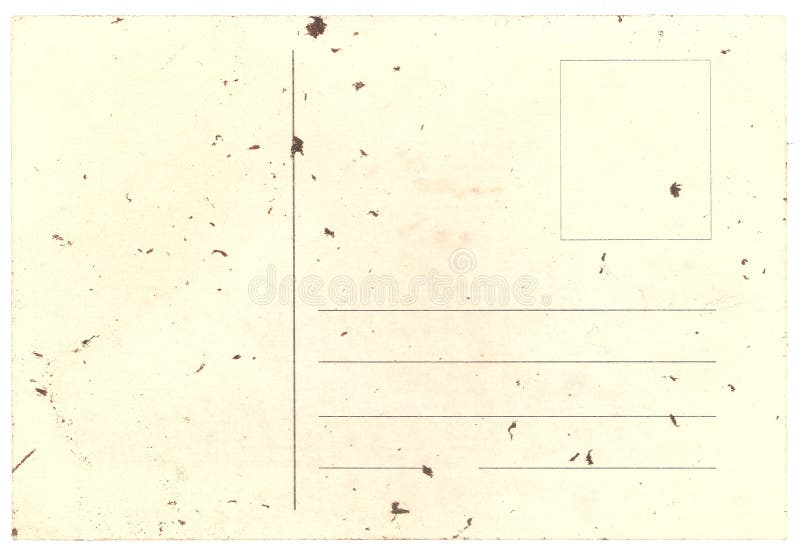 Original Vintage Back Side POSTCARD with Space for Correspondence and ...