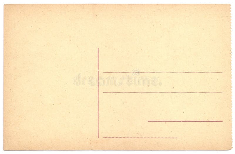 Original Vintage Back Side POSTCARD with Space for Correspondence and ...