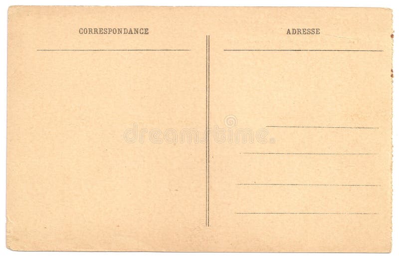 Original Vintage Back Side POSTCARD with Space for Correspondence and ...