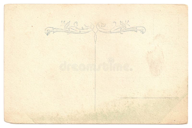 Original Vintage Back Side POSTCARD with Space for Correspondence and ...
