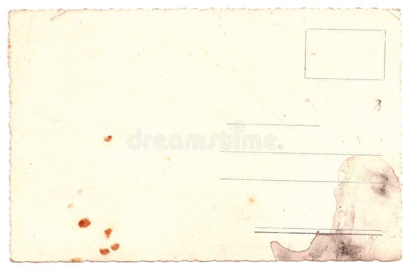 Original Vintage Back Side POSTCARD with Space for Correspondence and ...