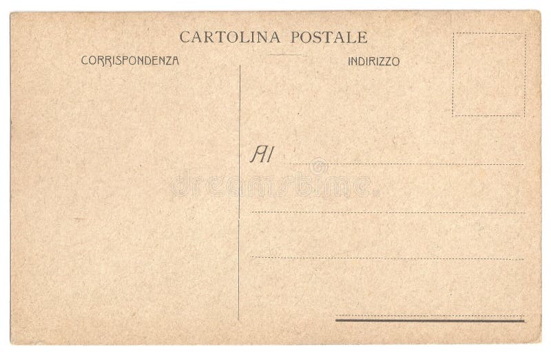 Original Vintage Back Side POSTCARD with Space for Correspondence and ...