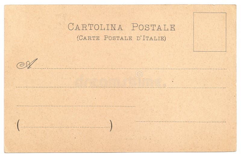 Original Vintage Back Side POSTCARD with Space for Correspondence and ...