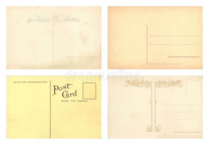 Original Vintage Back Side POSTCARDS with Space for Correspondence and ...