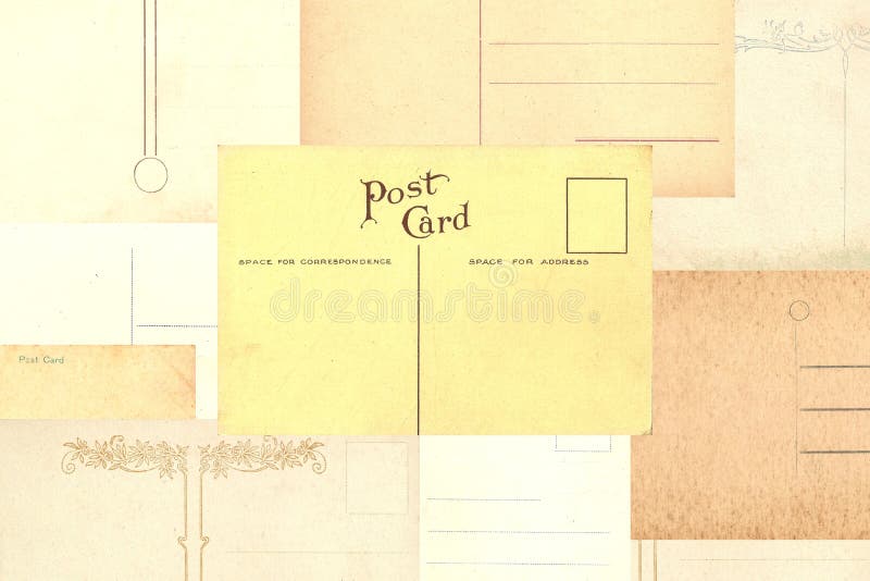 Original Vintage Back Side POSTCARDS with Space for Correspondence and ...