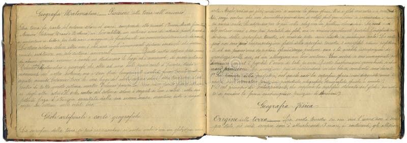 Original vintage notebook stock image. Image of document - 26786949