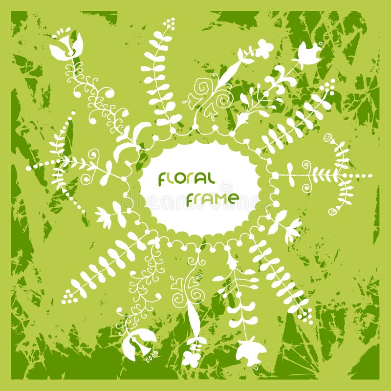 Original Vintage Postcard with Flower Frame for Congratulations Stock ...