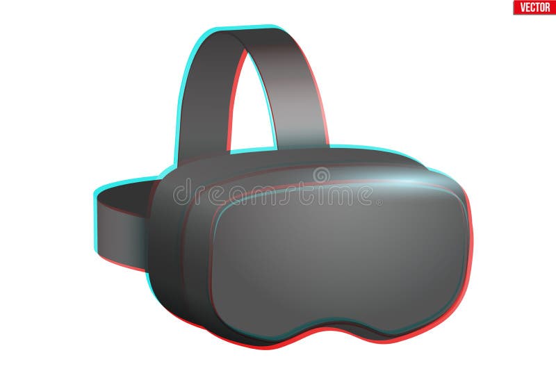 Original VR Headset Inside View Stock Vector - Illustration of digital ...